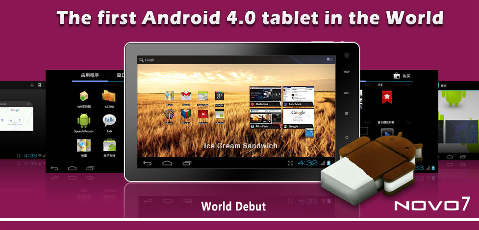 First Android 4.0, Ice Cream Sandwich tablet lands for $99