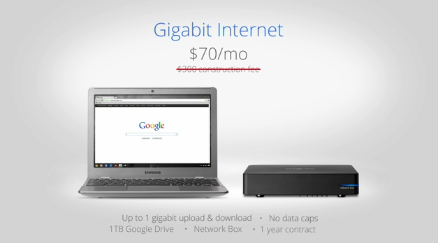 Google unveils Gigabit Google Fiber Internet and TV service starting at ...