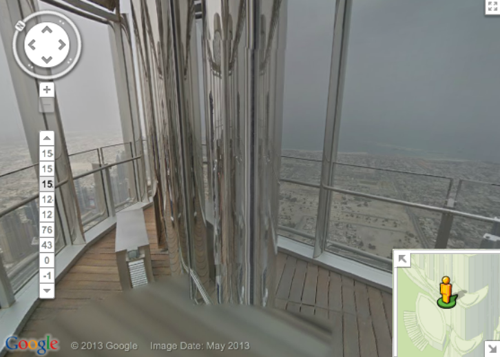 Follow Google Street View inside the world's tallest skyscraper