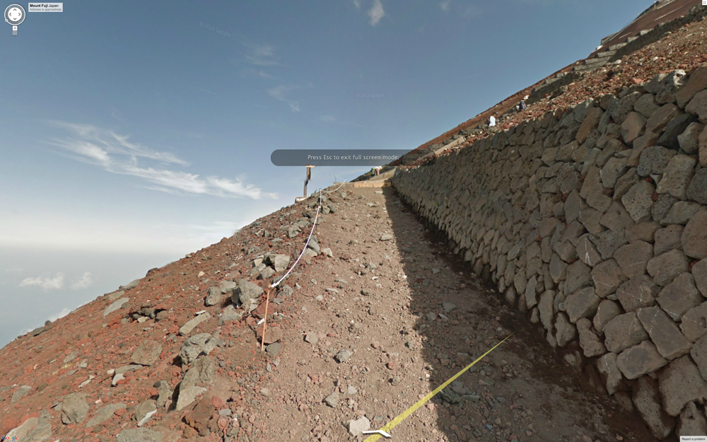 Google's latest fun StreetView trek: up Japan's Mount Fuji