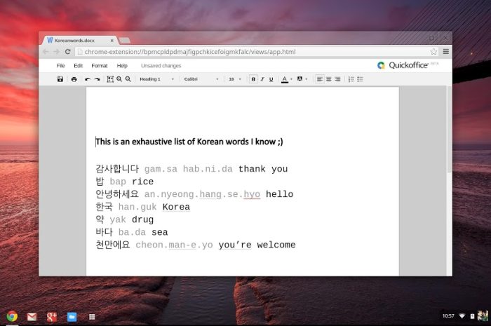 Microsoft Office file editing now on by default in latest Chrome OS dev ...