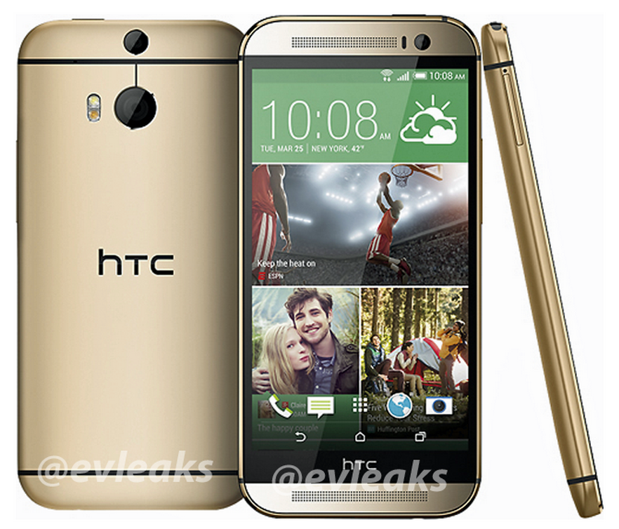 New gold “HTC One 2014” leaks in images ahead of official unveiling
