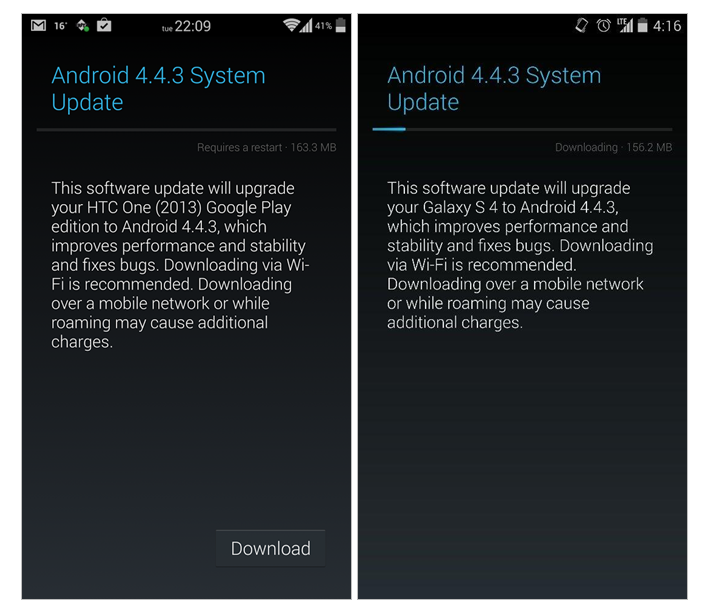 Android 4.4.3 rolling out to Google Play edition HTC One (M7) and ...