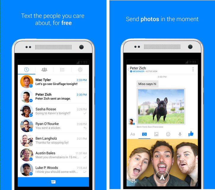 Facebook Messenger for Android updated with 15-second video messaging ...