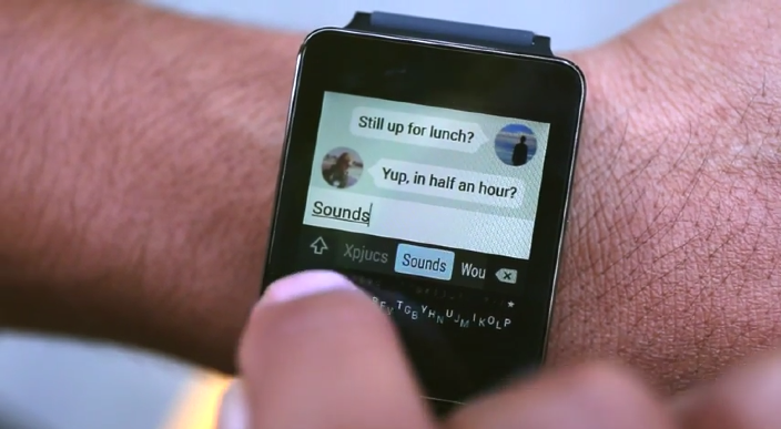 Minuum shows off its Android Wear keyboard on the LG G Watch (Video)