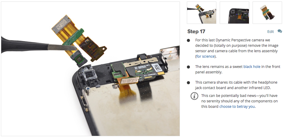 iFixit teardown gives us our first look inside the Amazon Fire Phone ...