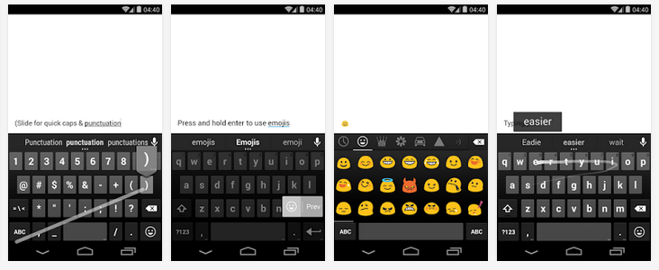 Google Keyboard updated with Material themes and Lollipop's Messenger ...