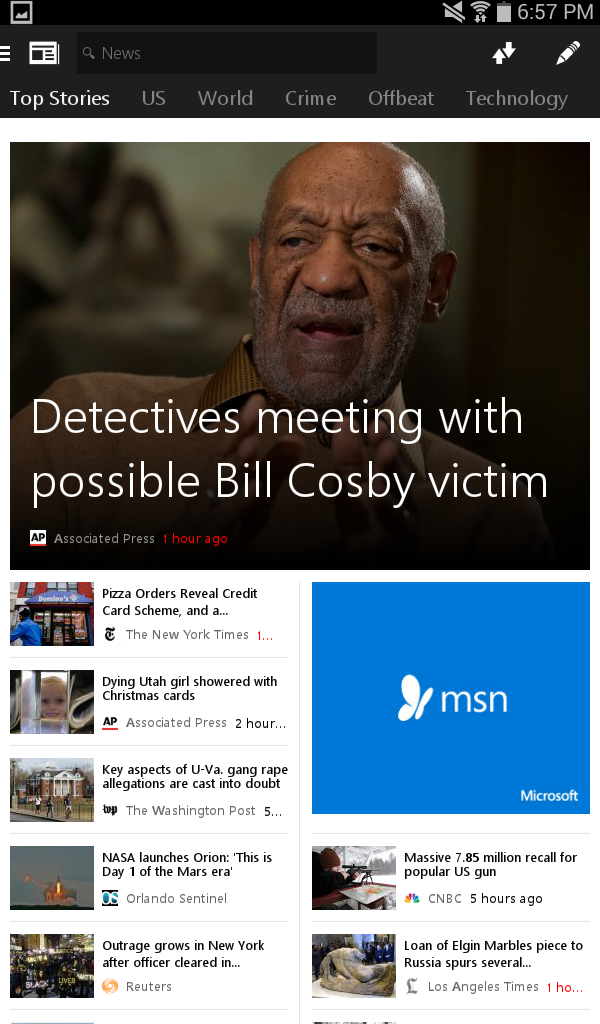 Microsoft releases suite of MSN apps for Android, including News ...