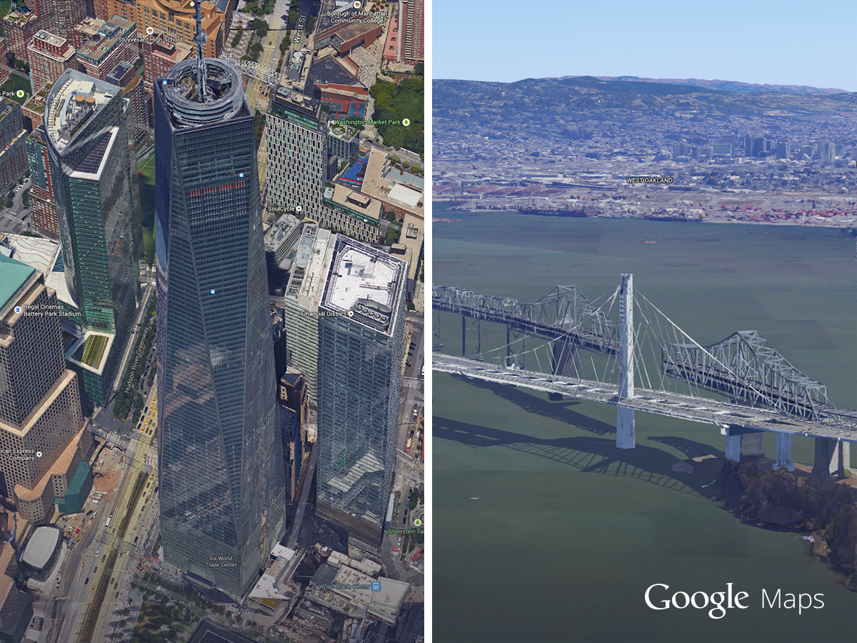 Google Earth and Maps get new 3D imagery for San Francisco, New York City
