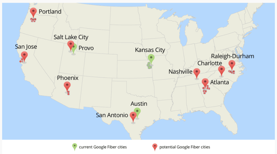 Google Fiber's next stop likely expansion cities in North Carolina