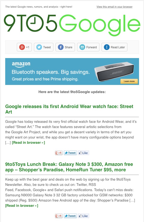 9to5Google's newsletter brings every day’s Google stories right to your ...