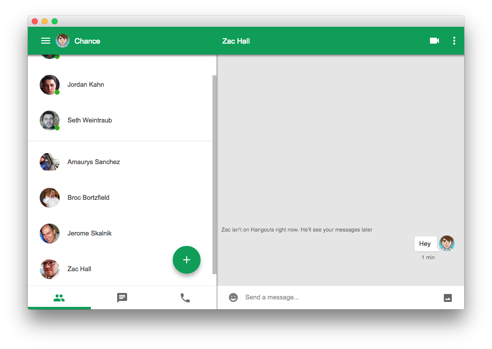 Google Hangouts Chrome app updated w/ redesigned interface, OS X support