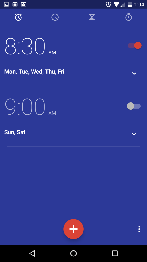 Google's default Clock app gets new 'more neutral' color scheme