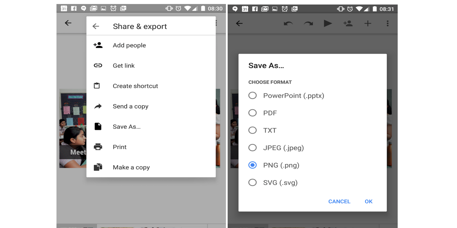 Google Sheets and Slides Android apps get support for additional file ...