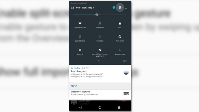 Android N quick-tip: How to activate split-screen multitasking mode ...