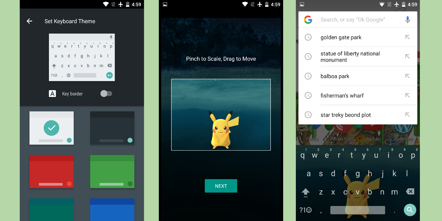 Google Keyboard 5.1 with custom themes rolling out, Clock app updated ...