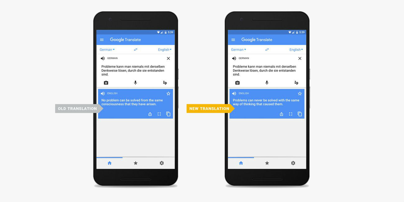 Google Translate using Neural Machine Translation to improve 'more in a ...