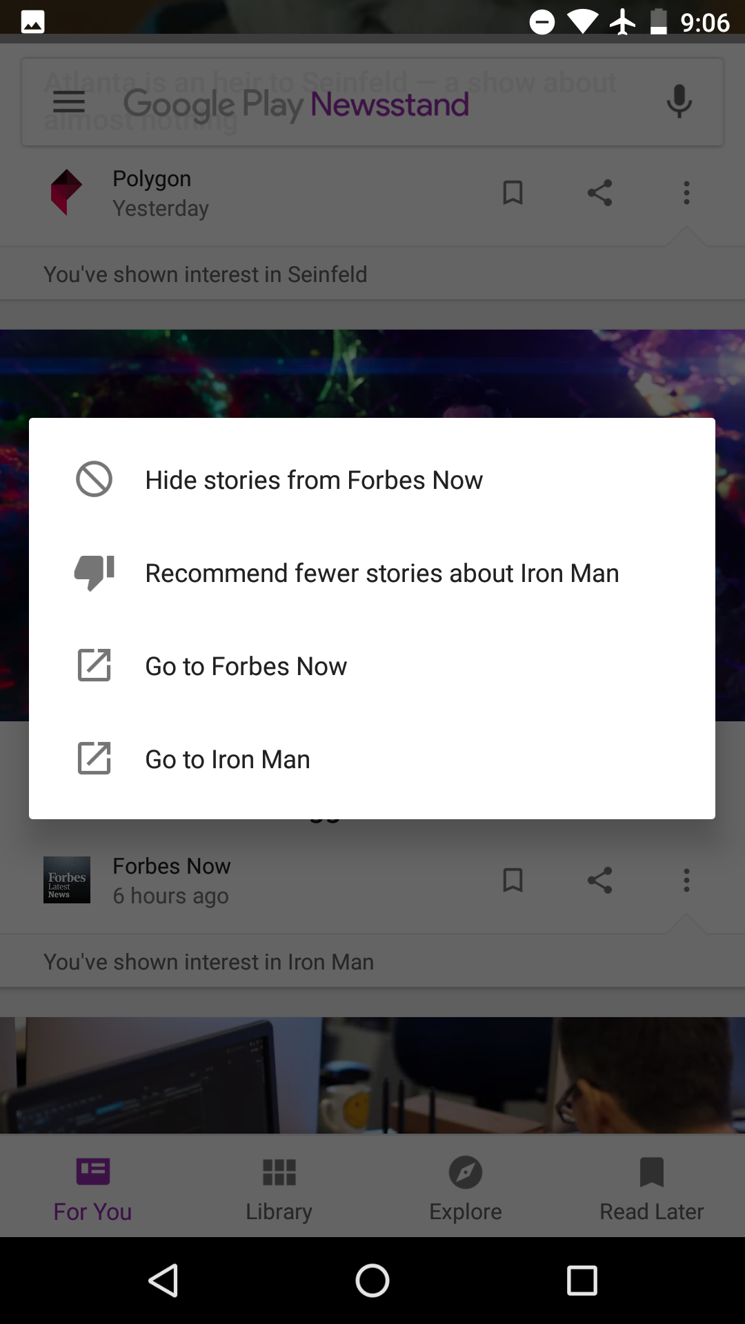 Google Play Newsstand gets a major revamp w/ Material Design & personalized 'For You' section ...
