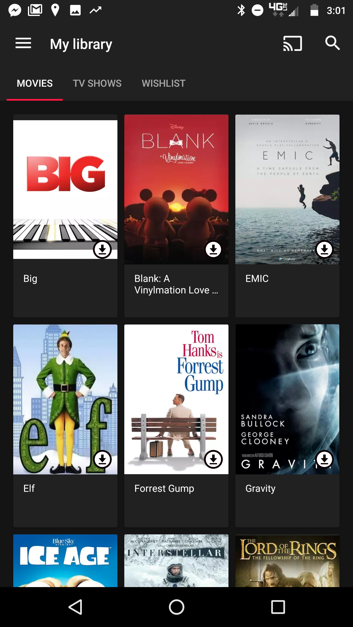 Google Play Movies & TV switches to a dark background in latest update