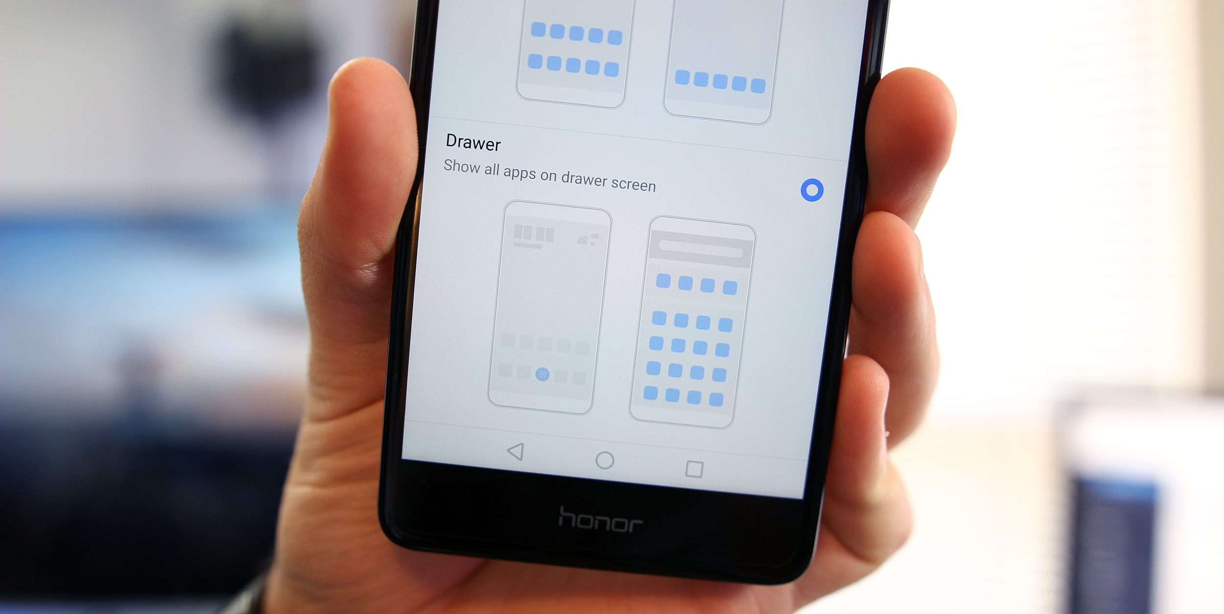 How to enable the app drawer on the Honor 6X with EMUI 5.0