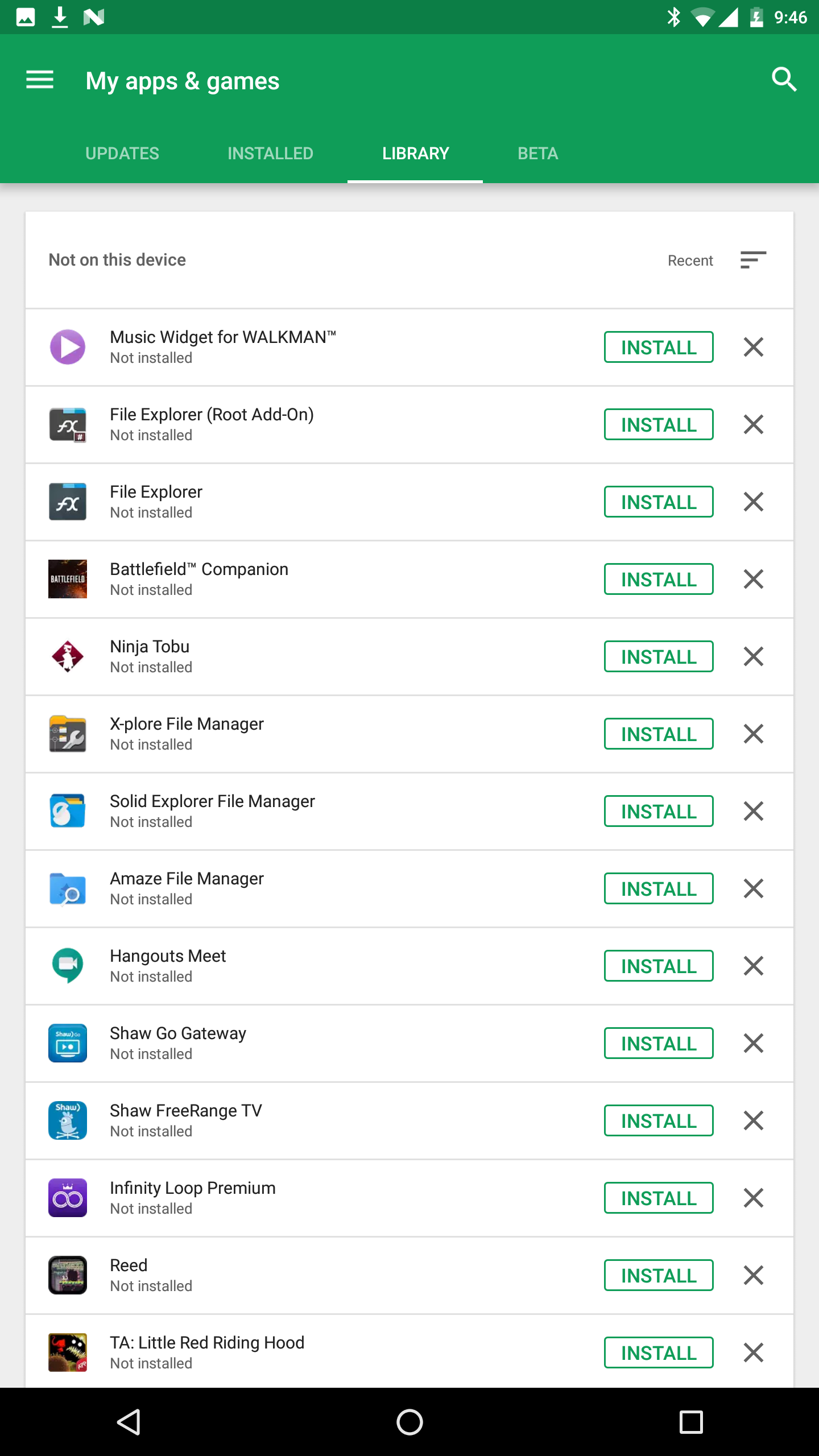 Updated Play Store with a new 'My Apps' section appears to be rolling ...
