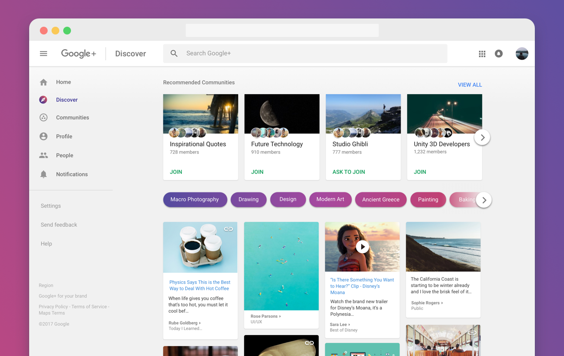Google+ launches new 'Discover' feature to surface the social network's ...