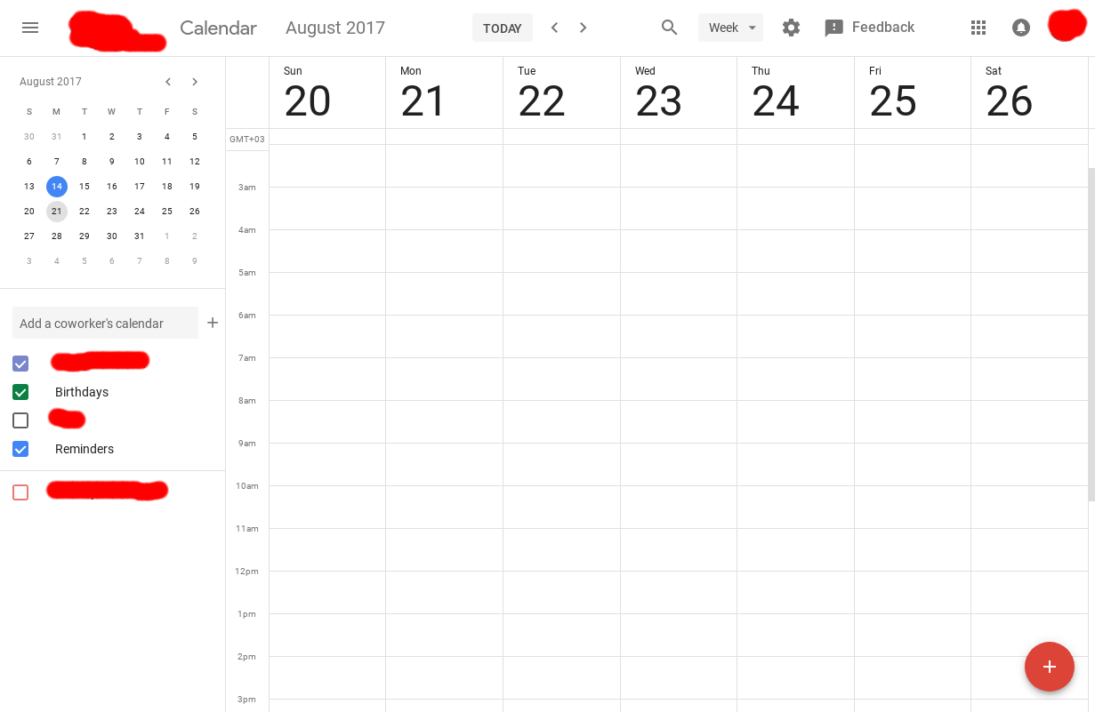 Material Design UI being tested with Google Calendar on desktop [Gallery]