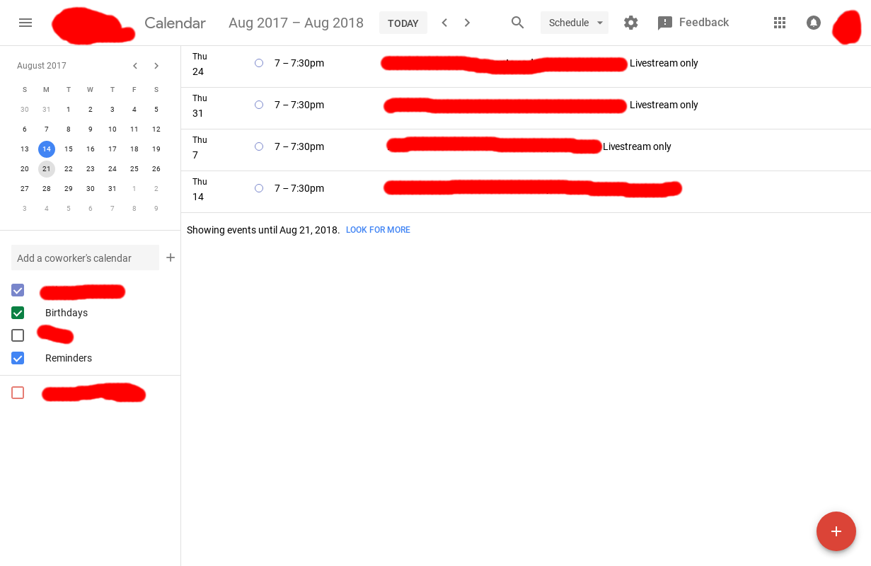 Material Design UI being tested with Google Calendar on desktop [Gallery]