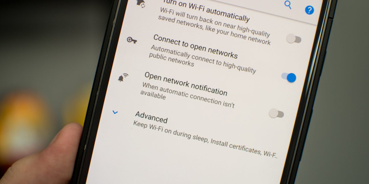 How to disable the 'open Wi-Fi network' notification on Android O