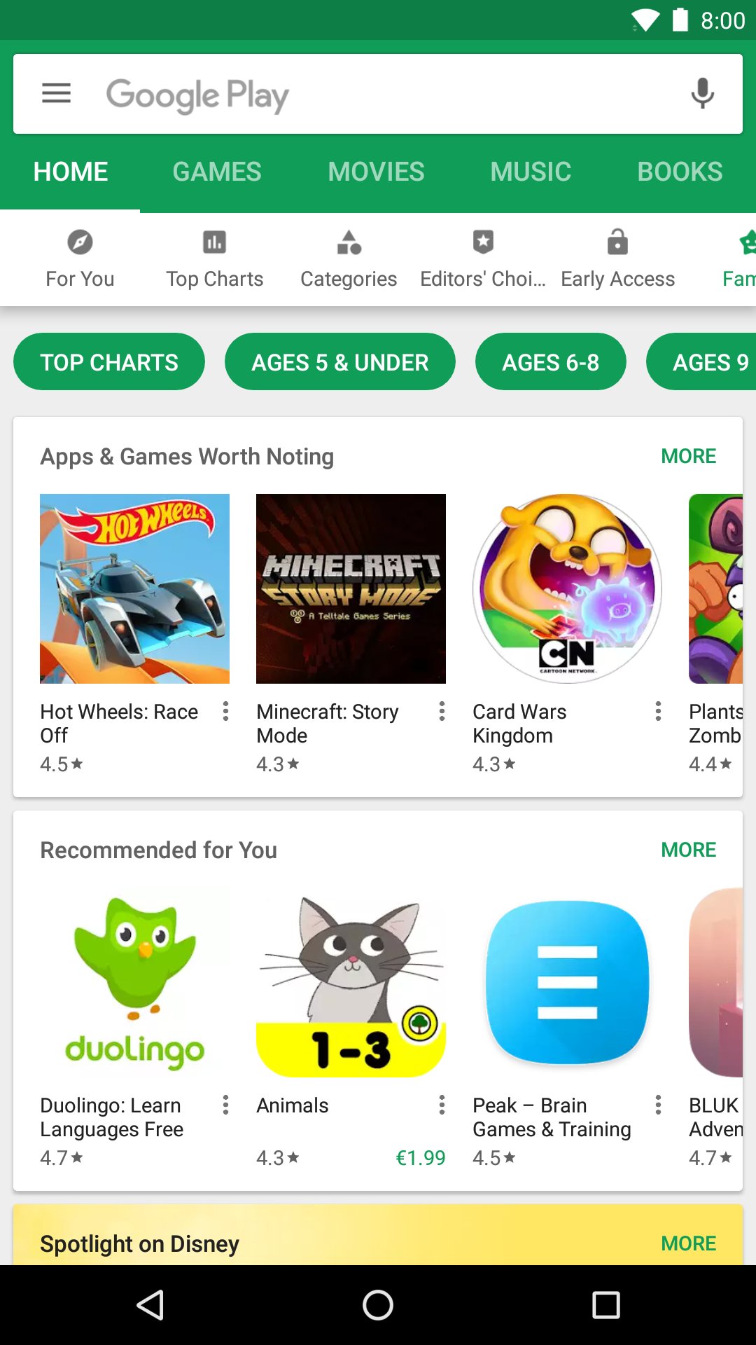 Google Play Store rolling out nested tab design that goes against Material guidelines