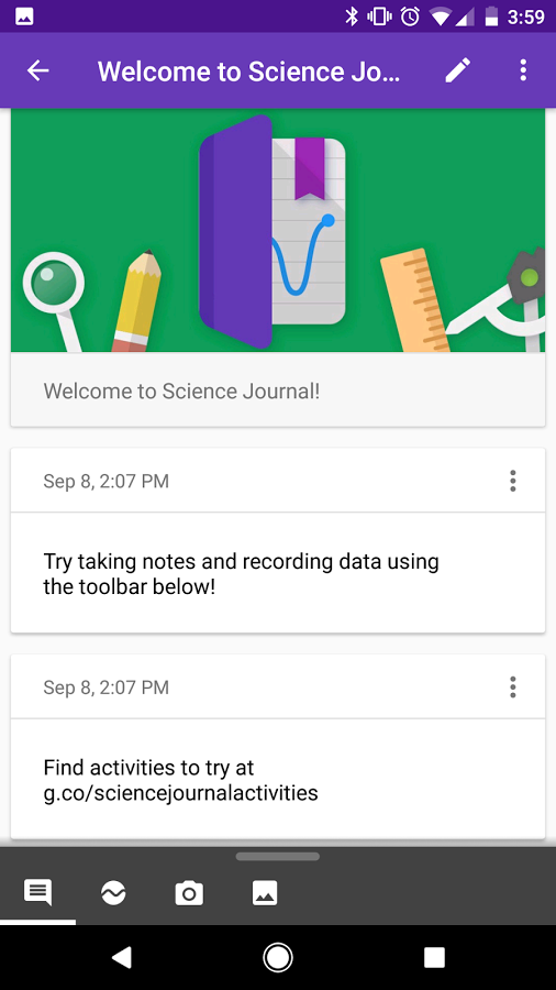 Google redesigns Science Journal w/ focus on note taking, more sensor ...