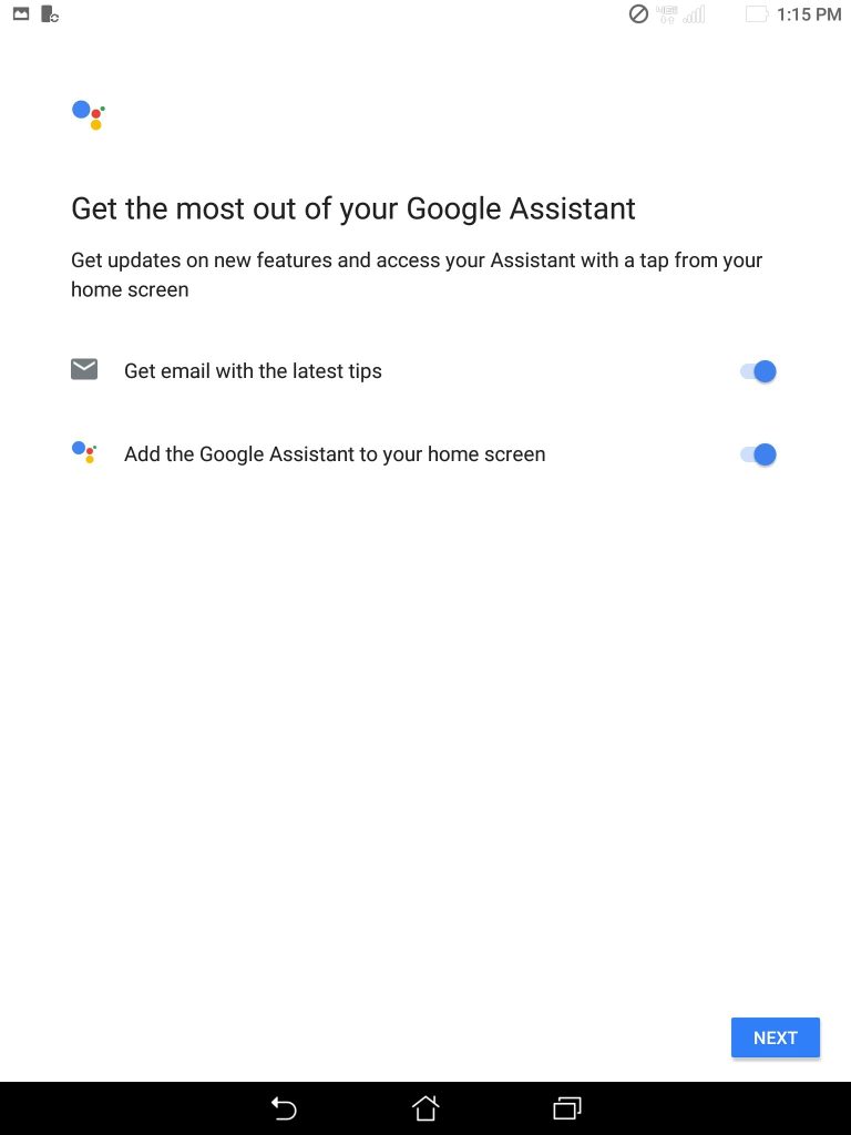 Google Assistant on tablets is full width and unfortunately portrait ...