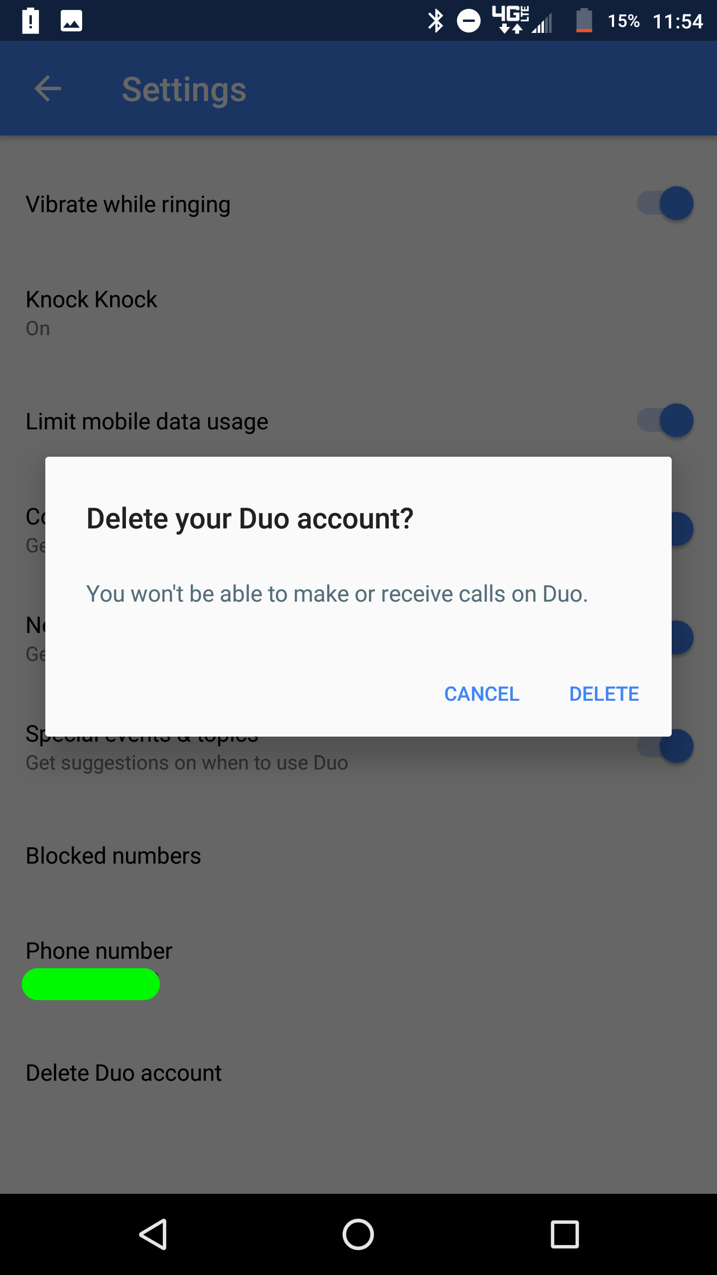 Google Duo 24 adds account deletion, continues work on Google account ...