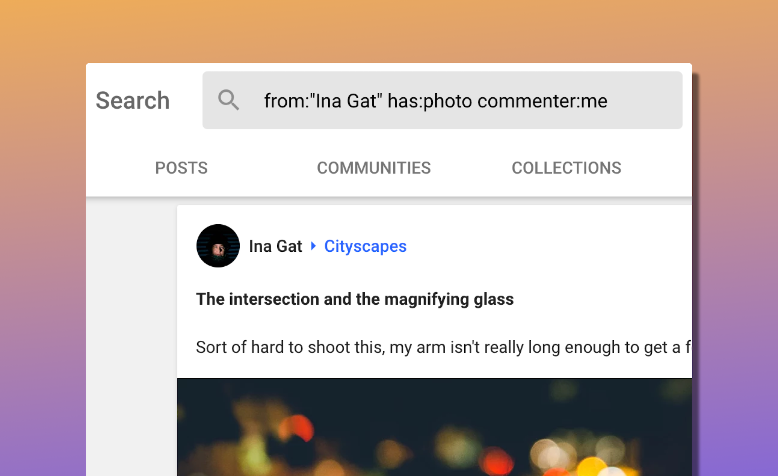 Google+ adds advanced search filters, 'Insights' tab w/ Community stats ...