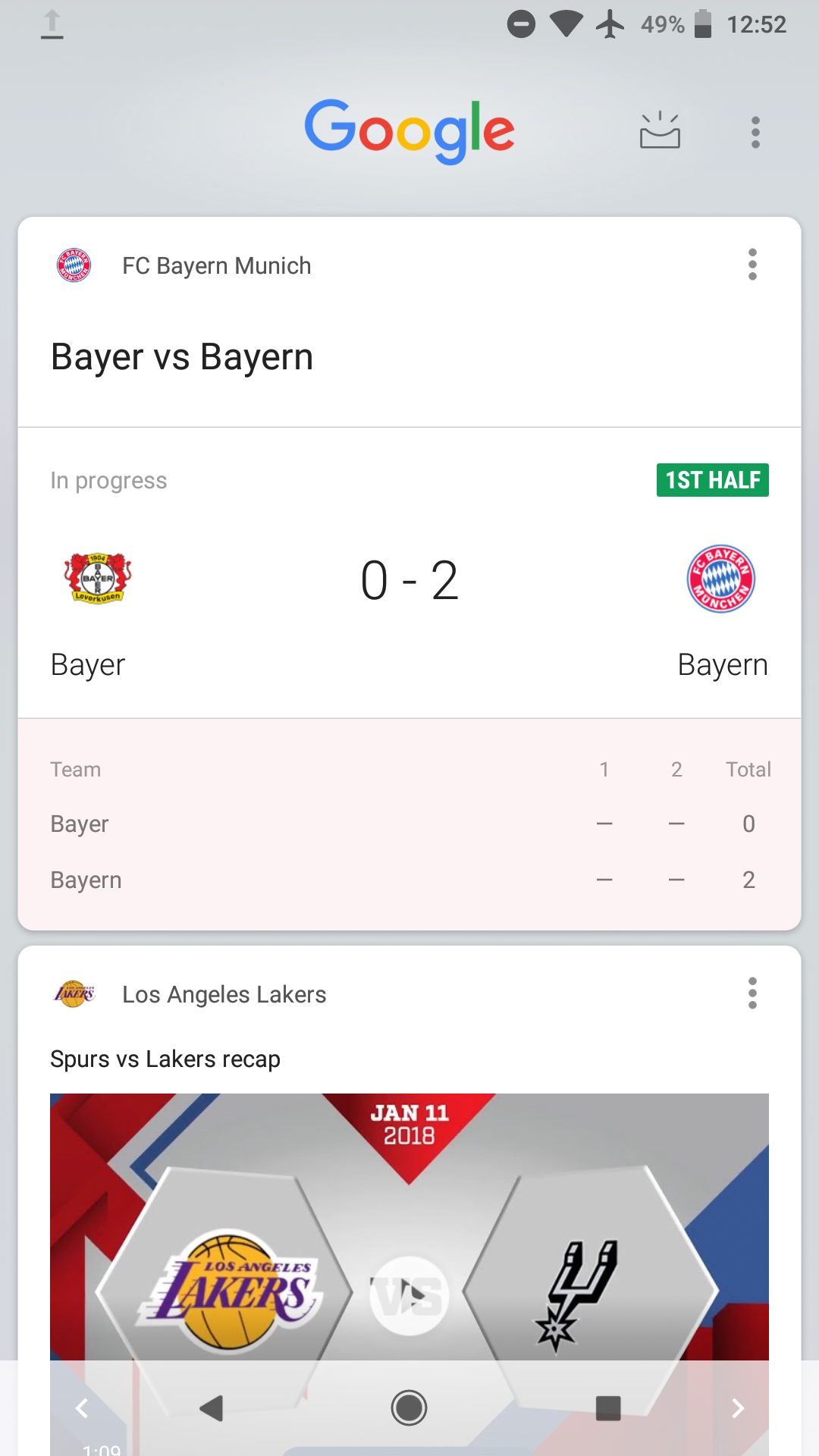 Pixel Launcher's Google Feed tests dropping the search bar for a logo