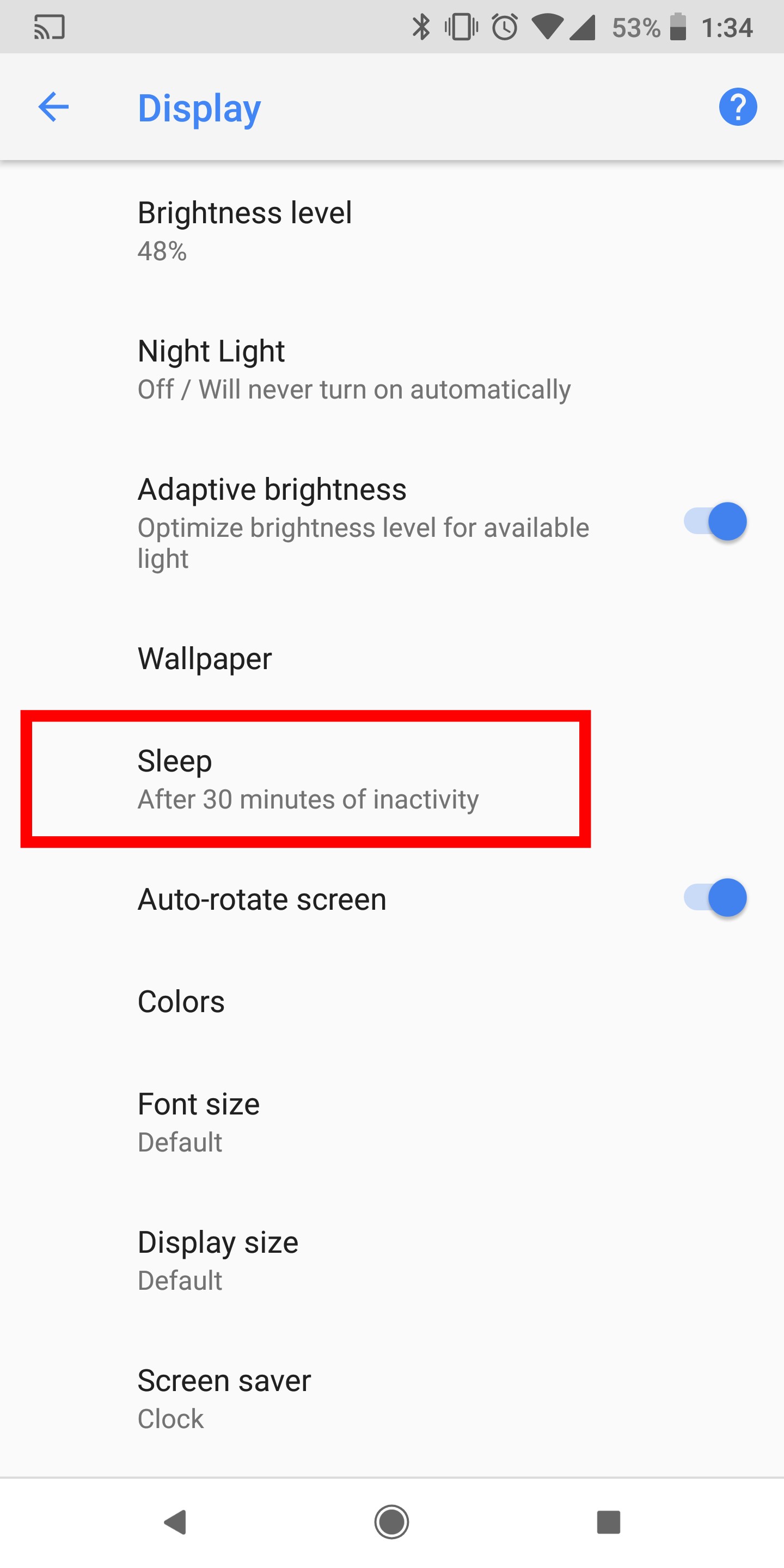 How to change the screen timeout period on Google Pixel 2 and 2 XL