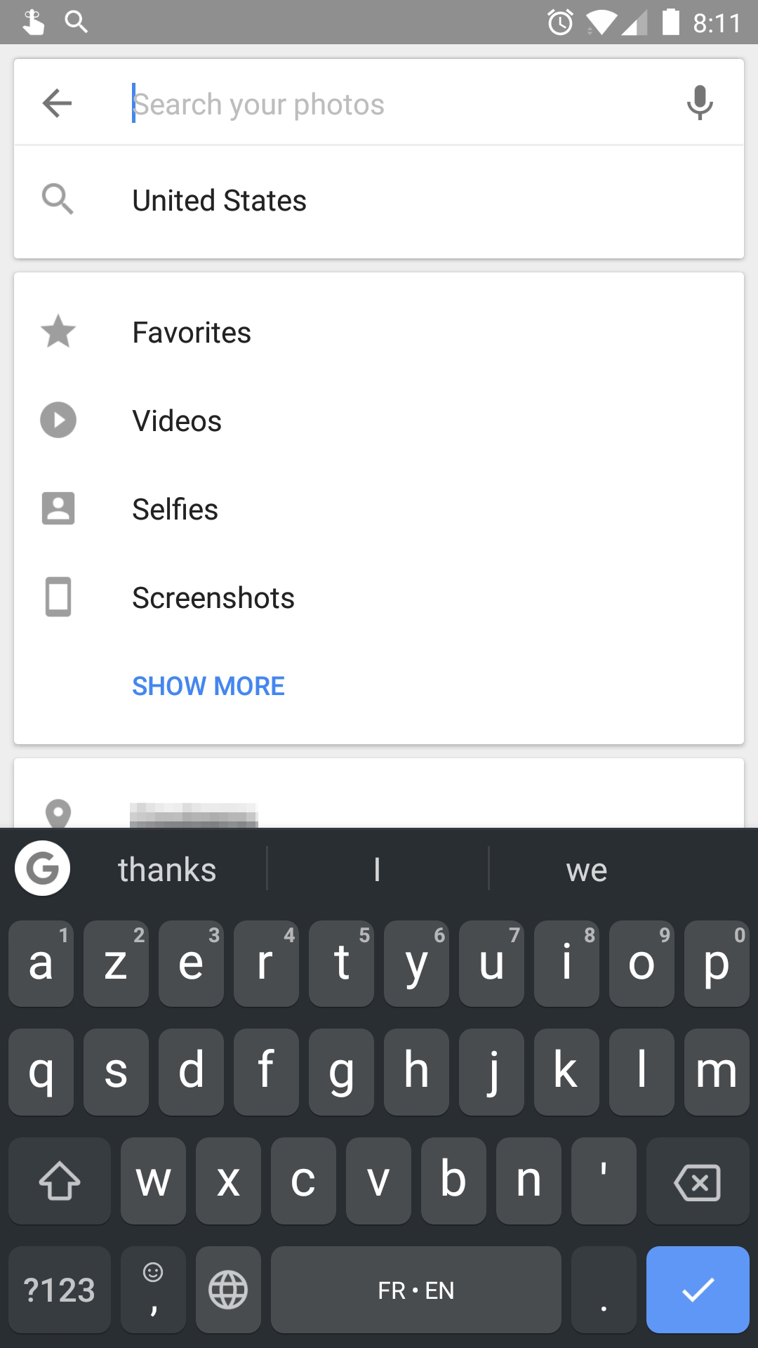 This is Google Photos' in-development 'Favorites' feature on Android ...