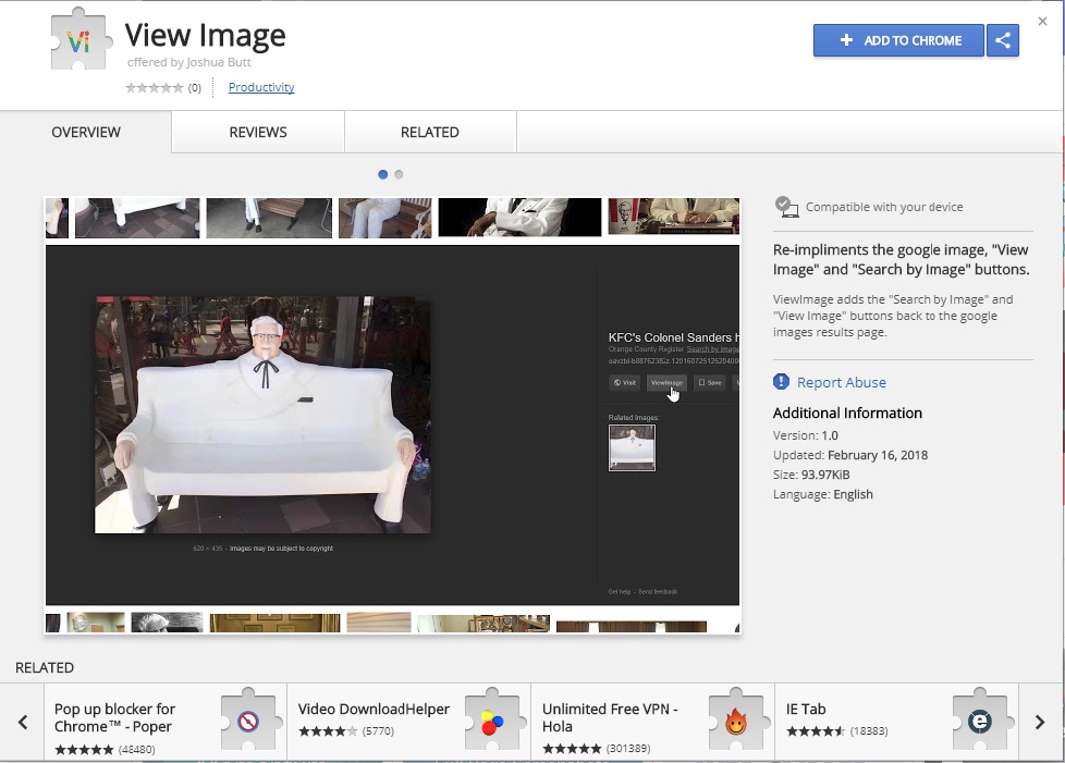 How to get the Google Images 'view image' button back in Chrome ...