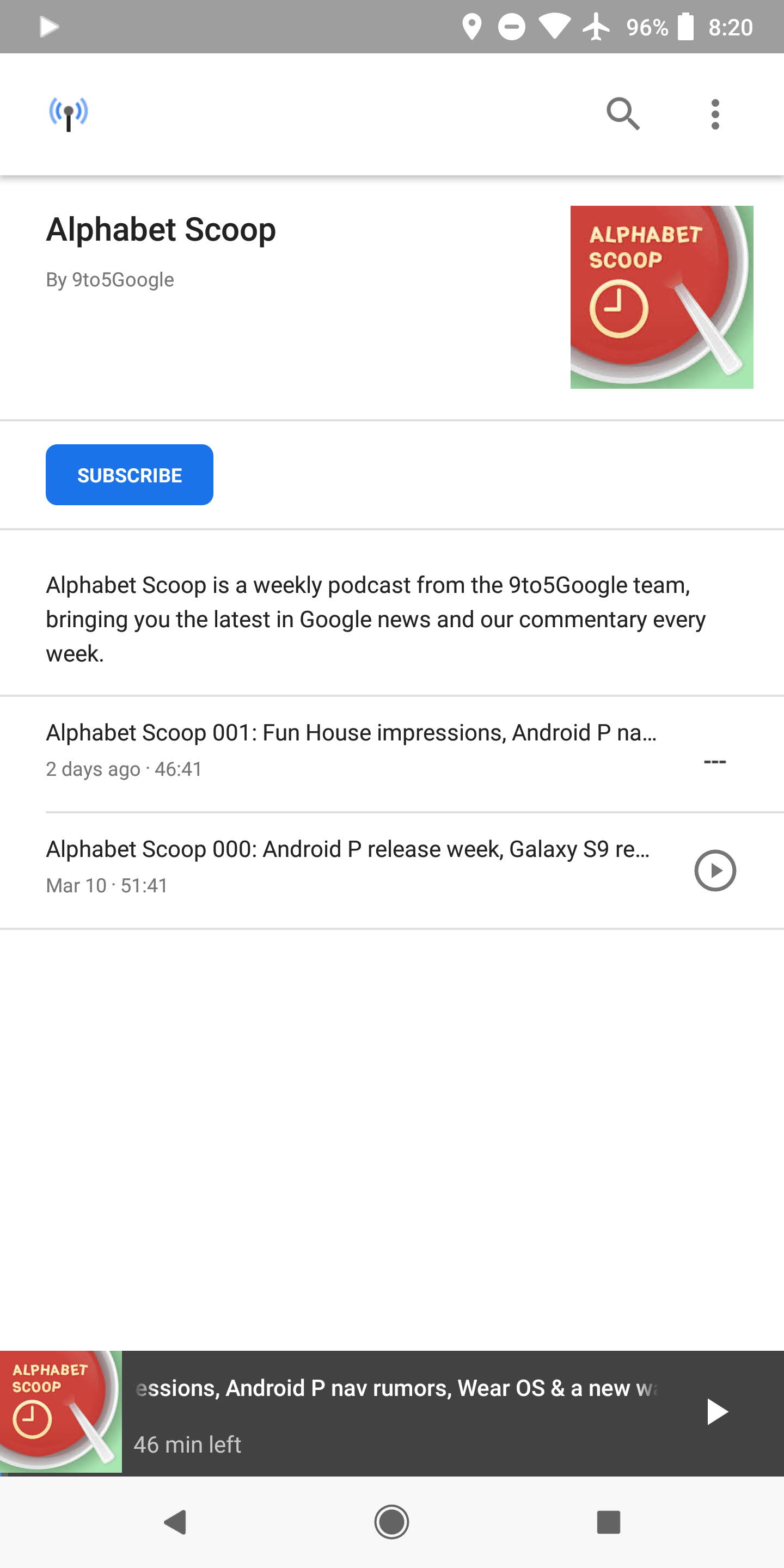 Google's built-in podcast player updated w/ a homepage, subscriptions ...