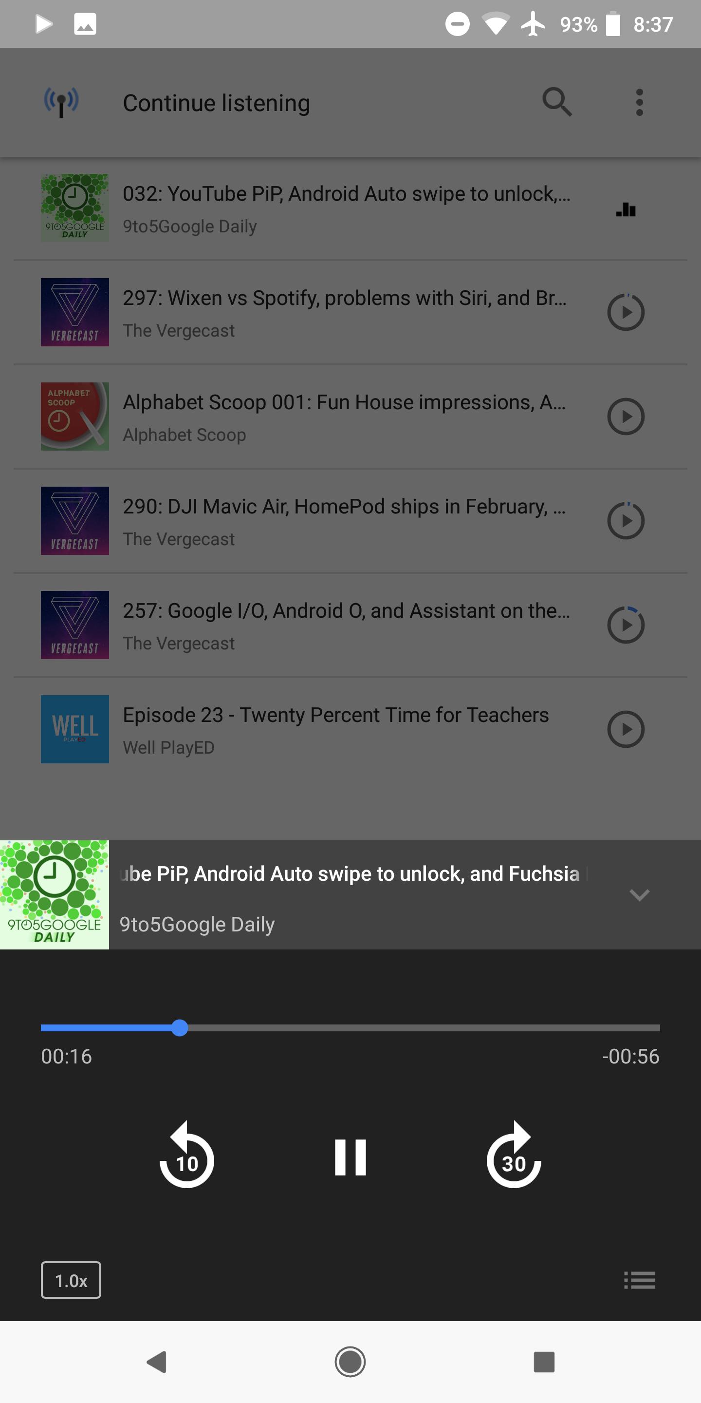Google's built-in podcast player updated w/ a homepage, subscriptions ...