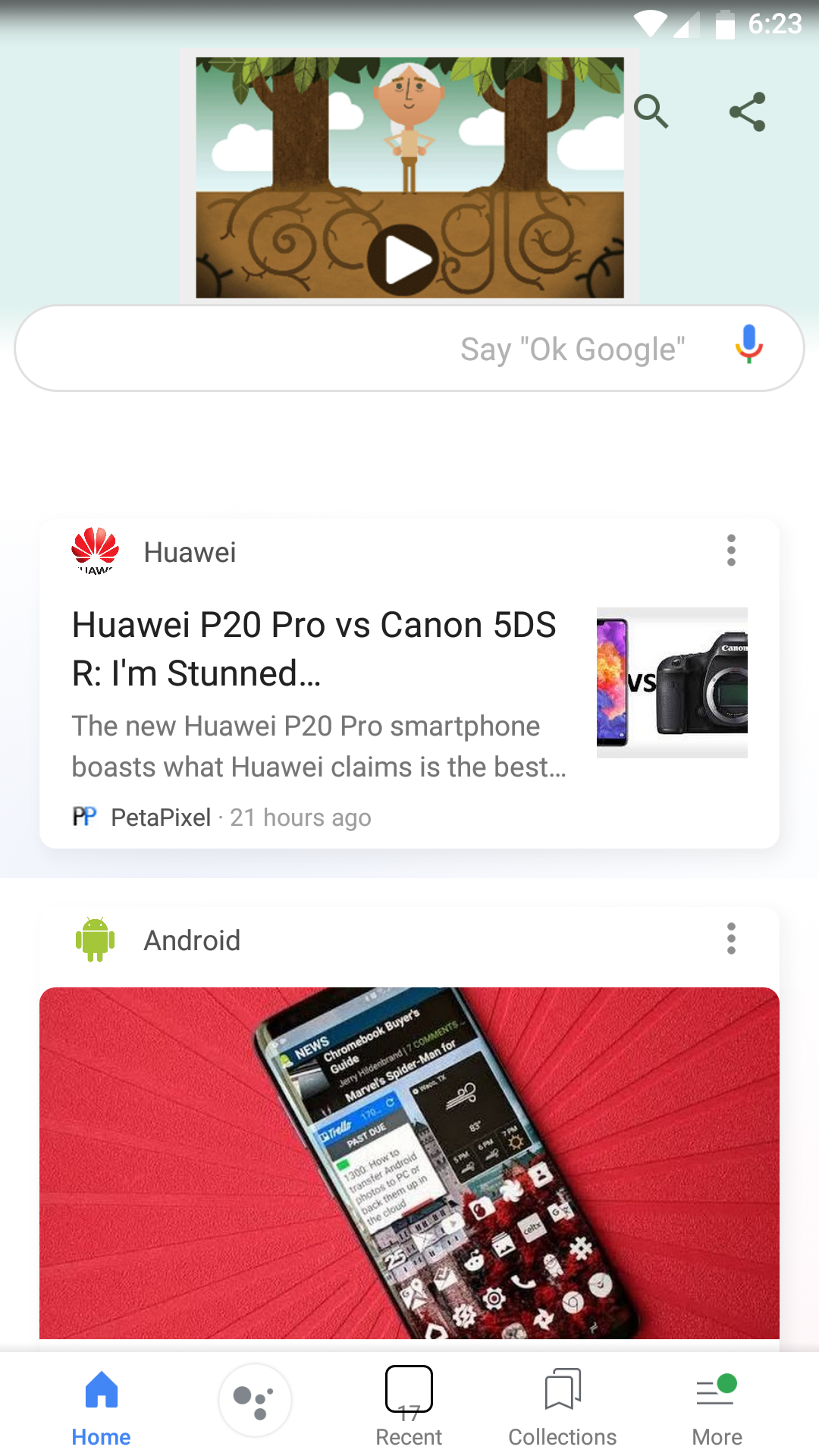 Google app testing more 'Material Design 2,' redesigned bottom bar ...