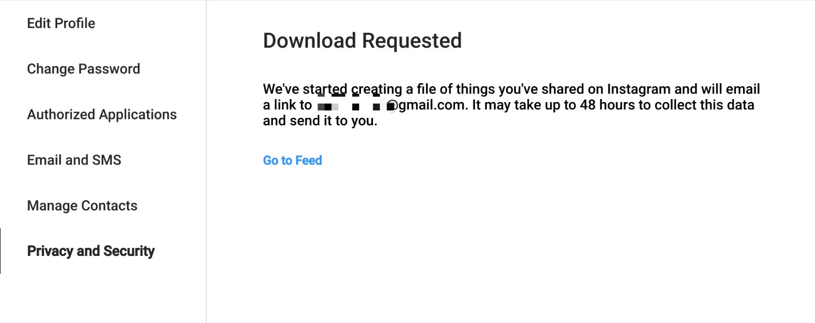 How to download your user data from Instagram