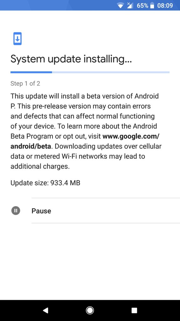 Screenshots of Android P DP2 show gesture navigation controls, horizontal app switcher, more ...