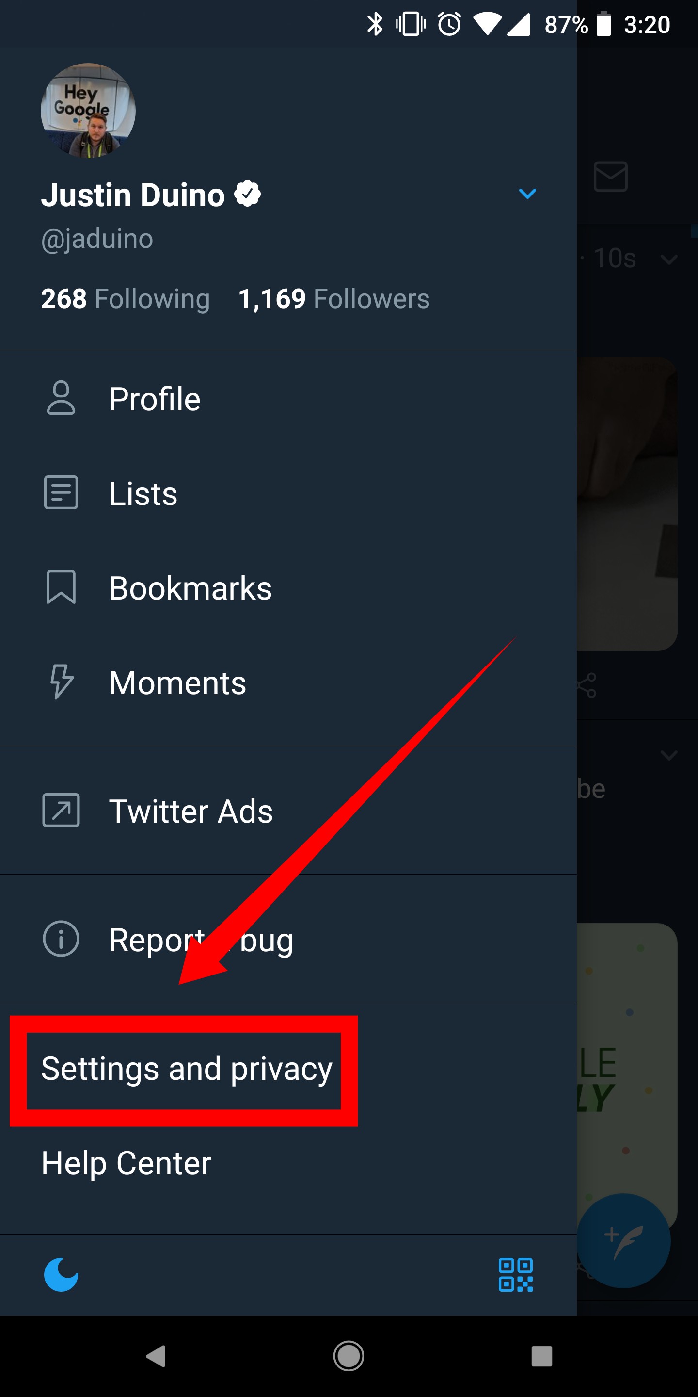 How to change your Twitter password directly from your Android phone