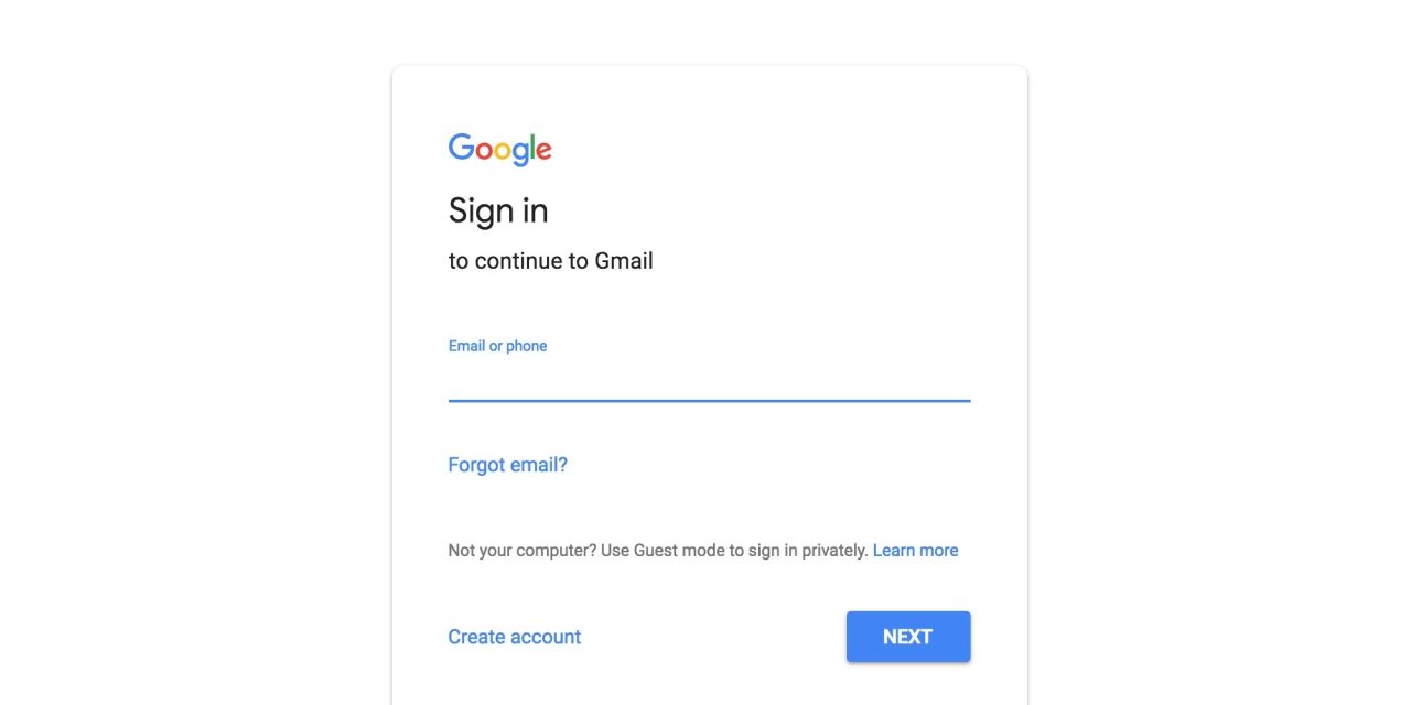 Google sign-in page updated w/ minor Google Material Theme tweaks