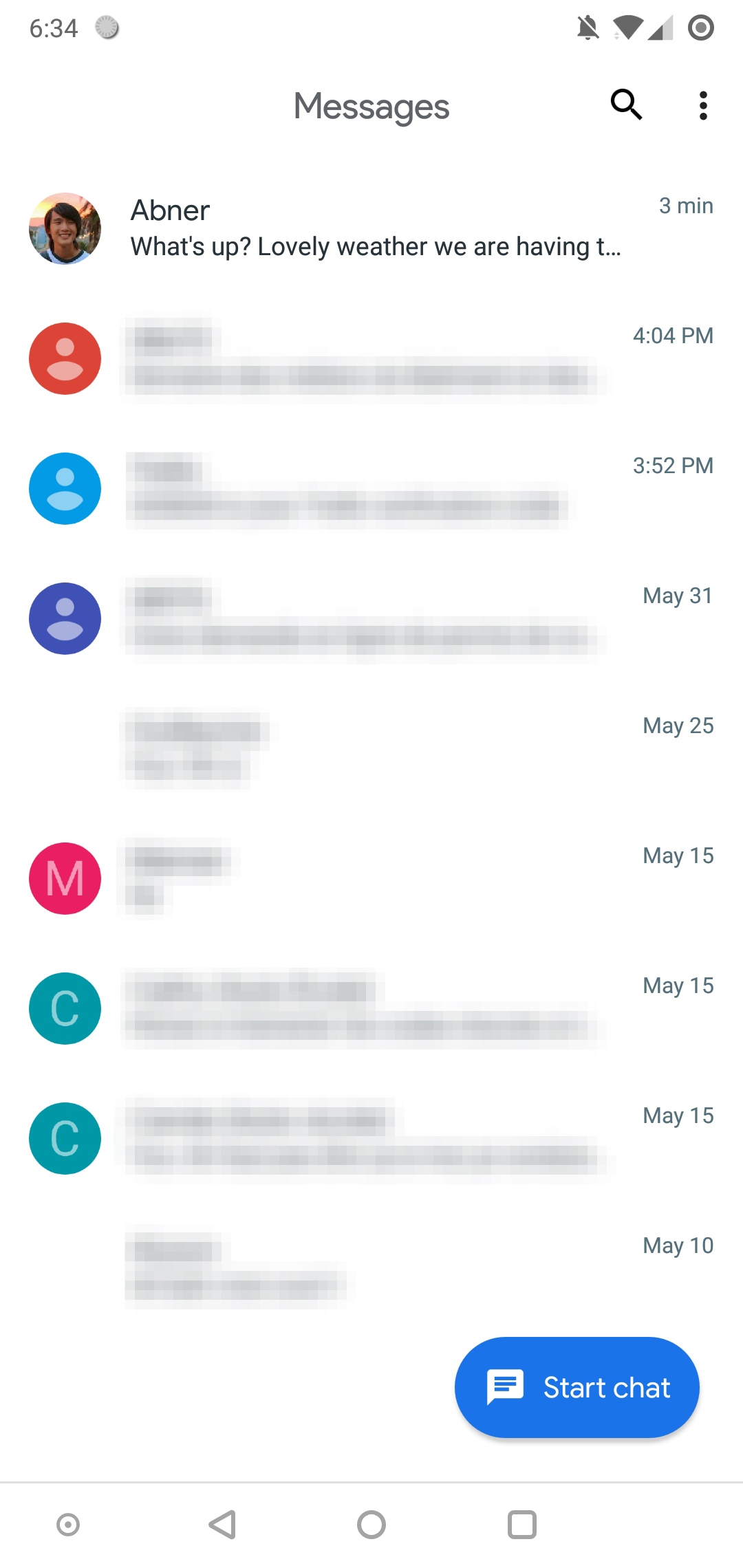This is Android Messages' Google Material Theme redesign, search ...