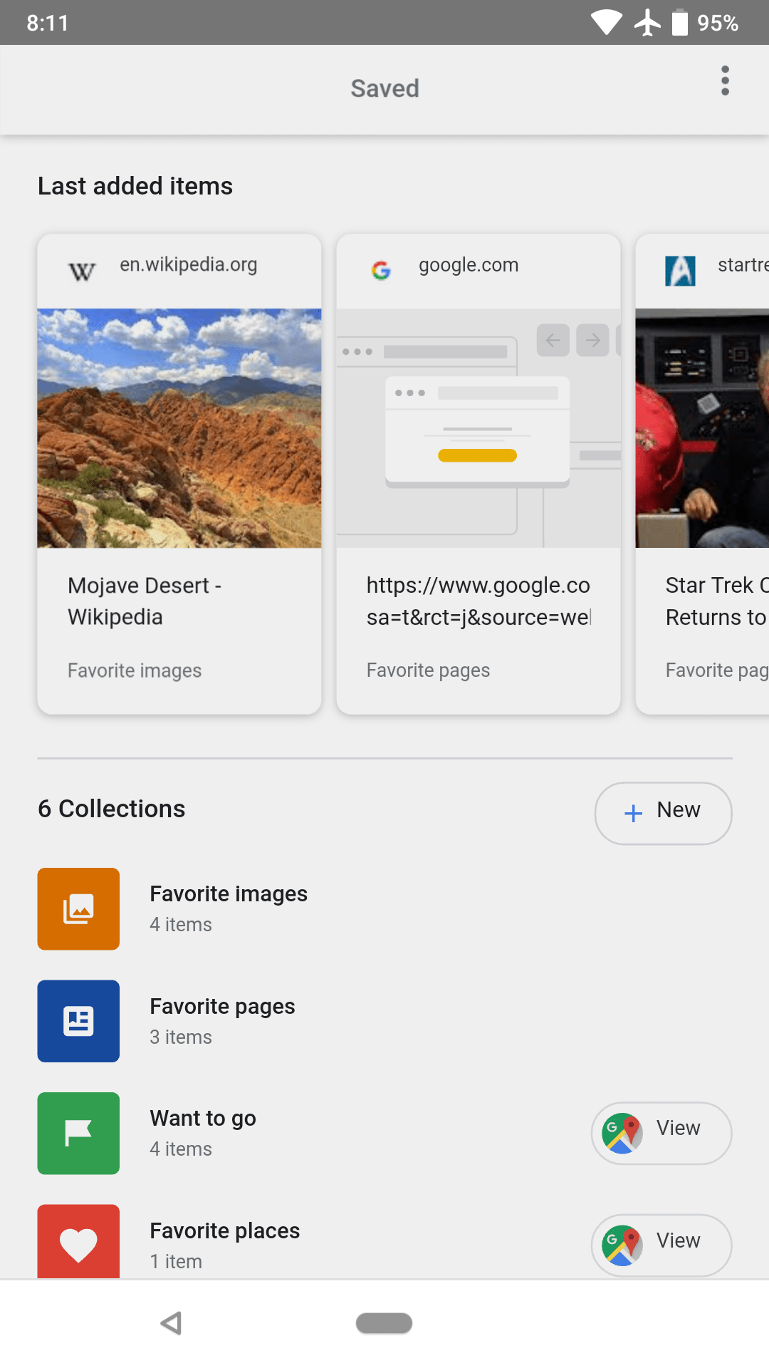 Google app’s ‘Saved’ bookmarks redesigned w/ Collections, Last added ...