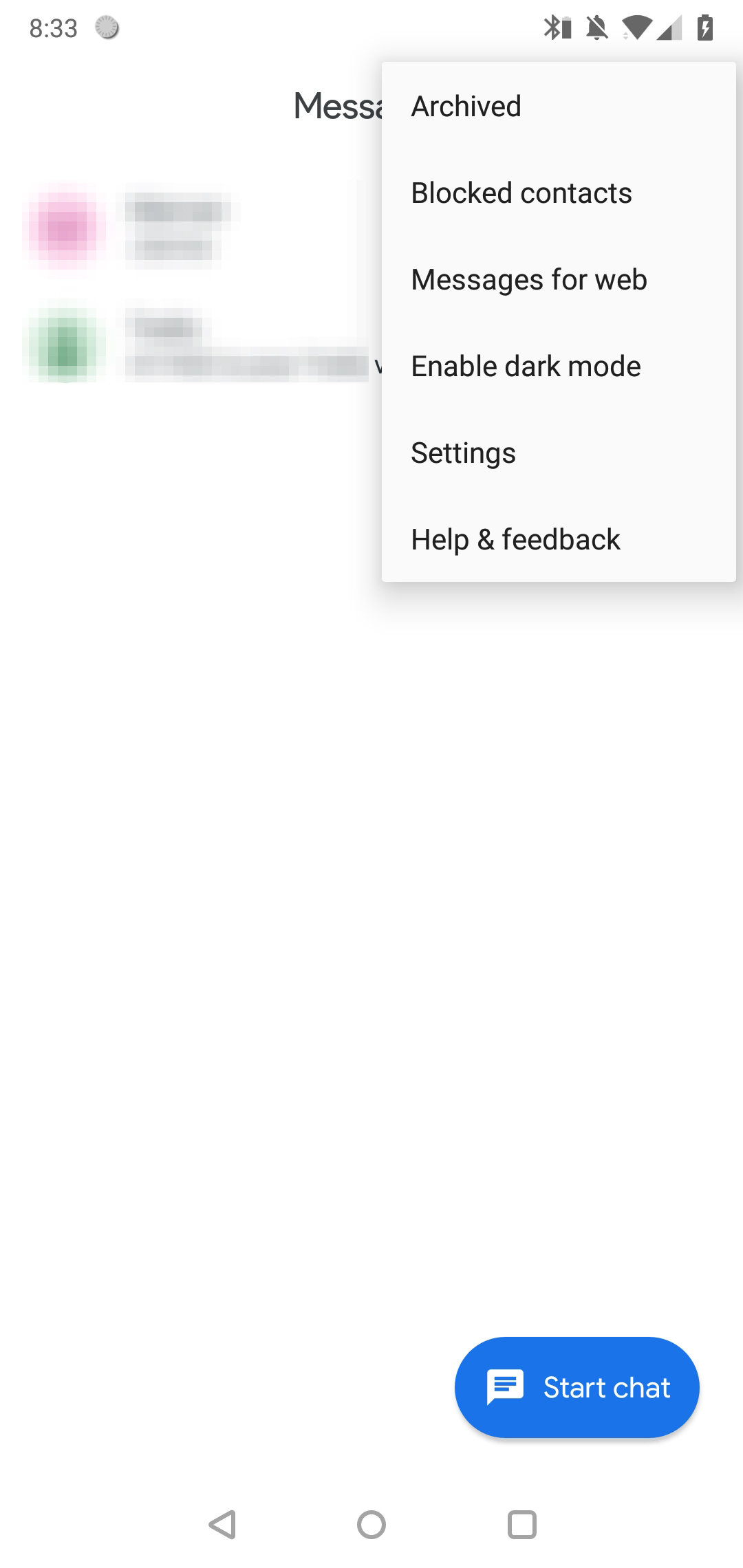 Android Messages 3.4 preps Dark Mode for Material Theme redesign ...