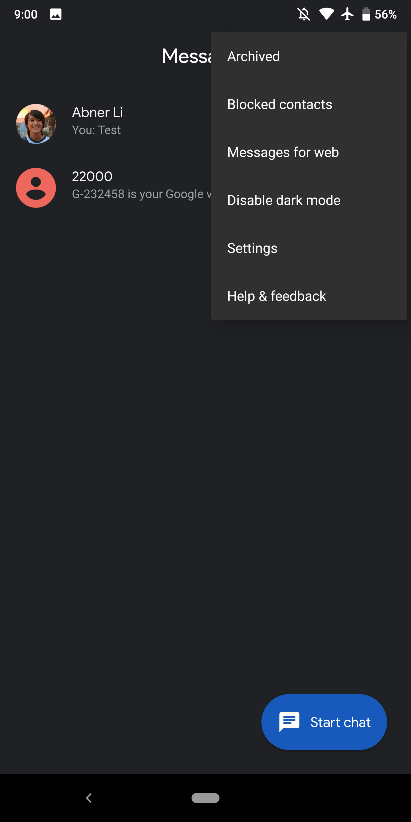 Android Messages 3.5 rolling out w/ Material Theme and dark mode [Gallery]