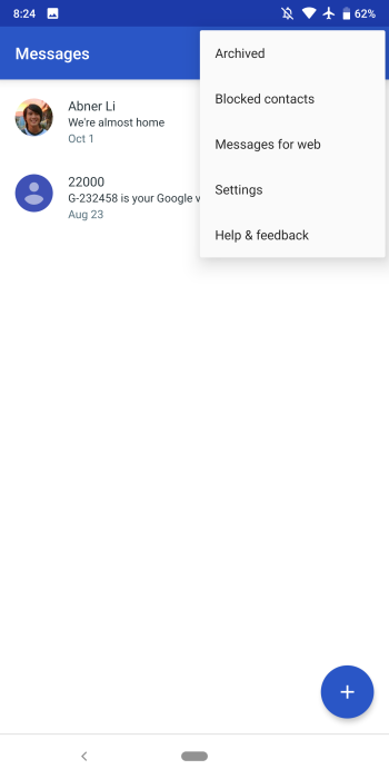 Android Messages 3.5 rolling out w/ Material Theme and dark mode ...